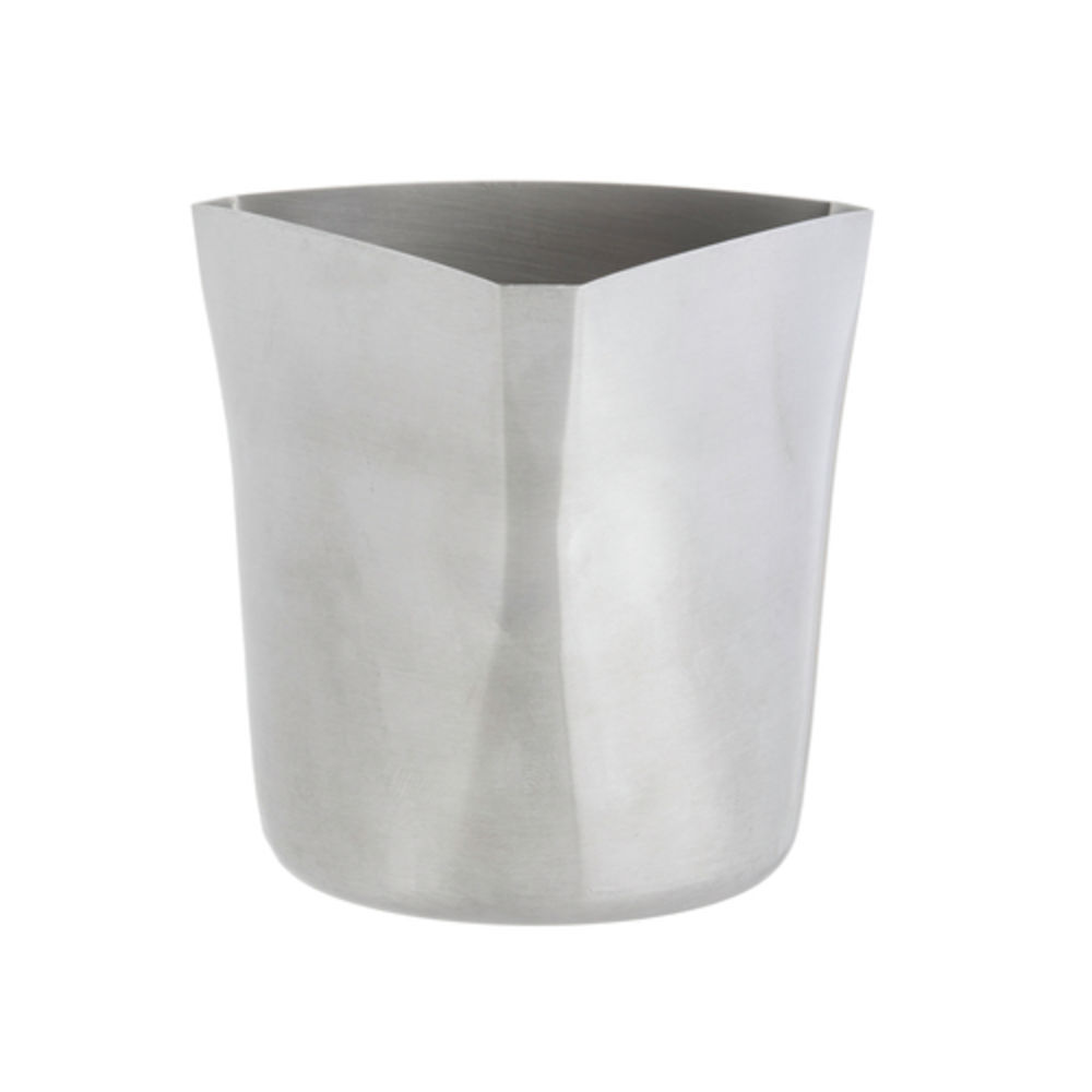 Tablecraft Square Fry Cup, 13 ounces, Stainless Steel with Brushed ...