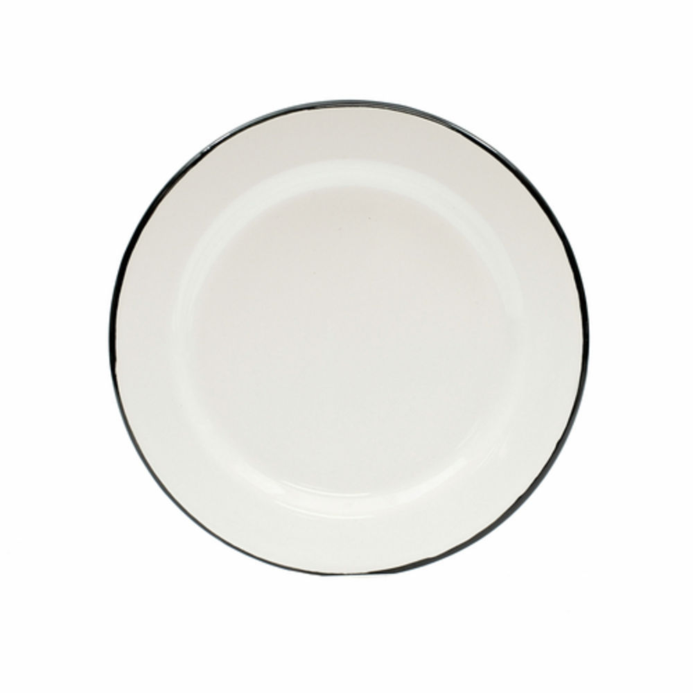 Tablecraft Enamelware Collection Round Plate, 8" diameter