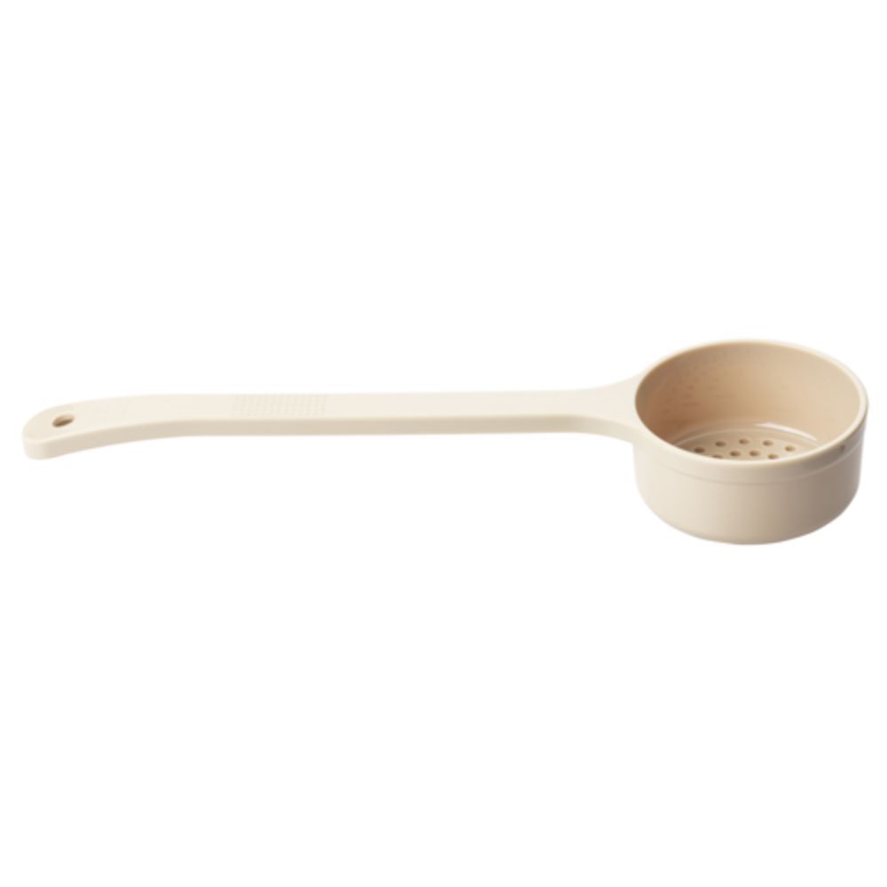 Tablecraft 8 oz Long Handle Perforated Portioning Spoon