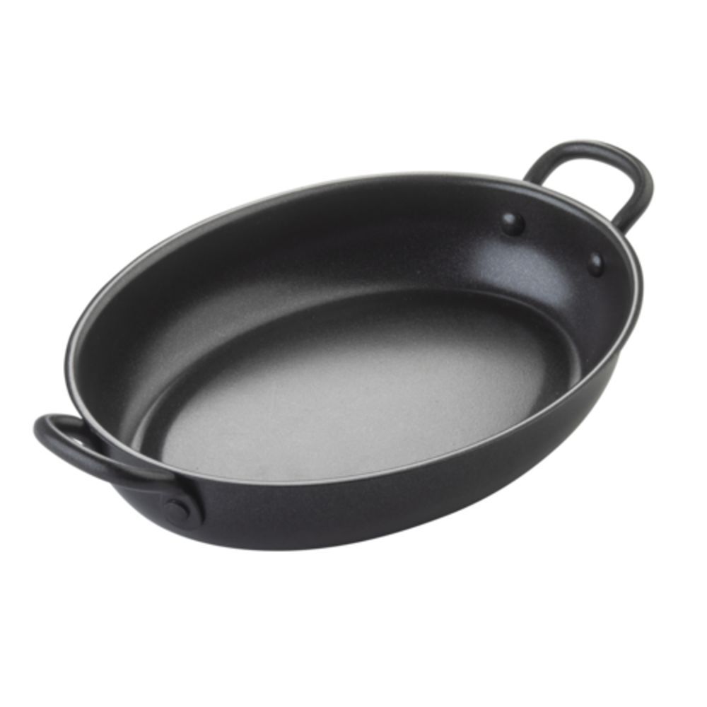 Tablecraft Oval Mini Serving Pan with Black Handles 26 OZ - Ounces ...
