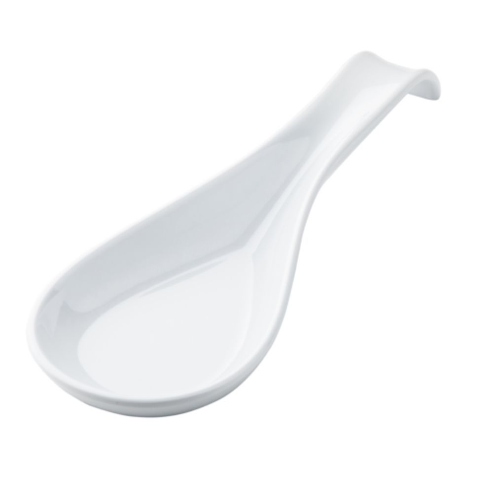 Tablecraft Spoon Rest White 10.875"x3.875"x1.125", Melamine