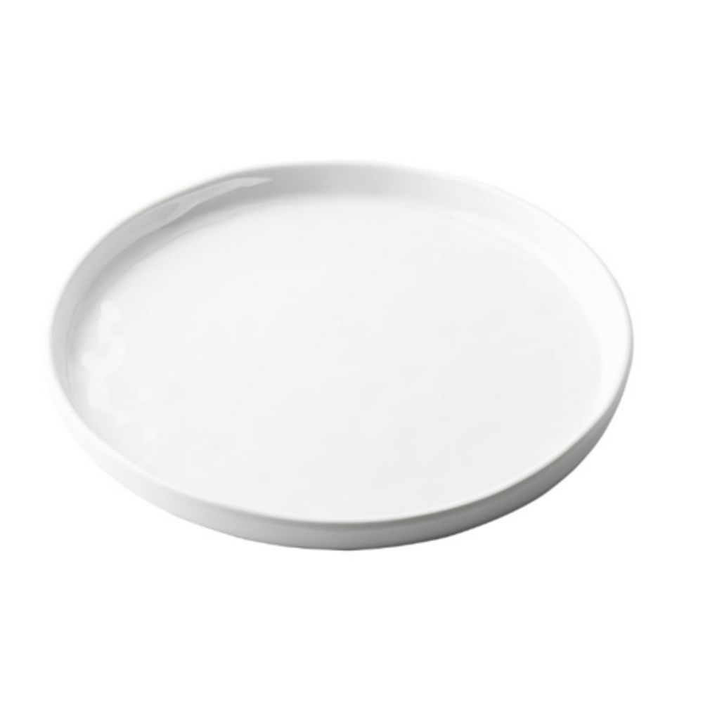 Tablecraft Ridge Collection Round Serving Plate White 7.5"x7.5"x.75 ...