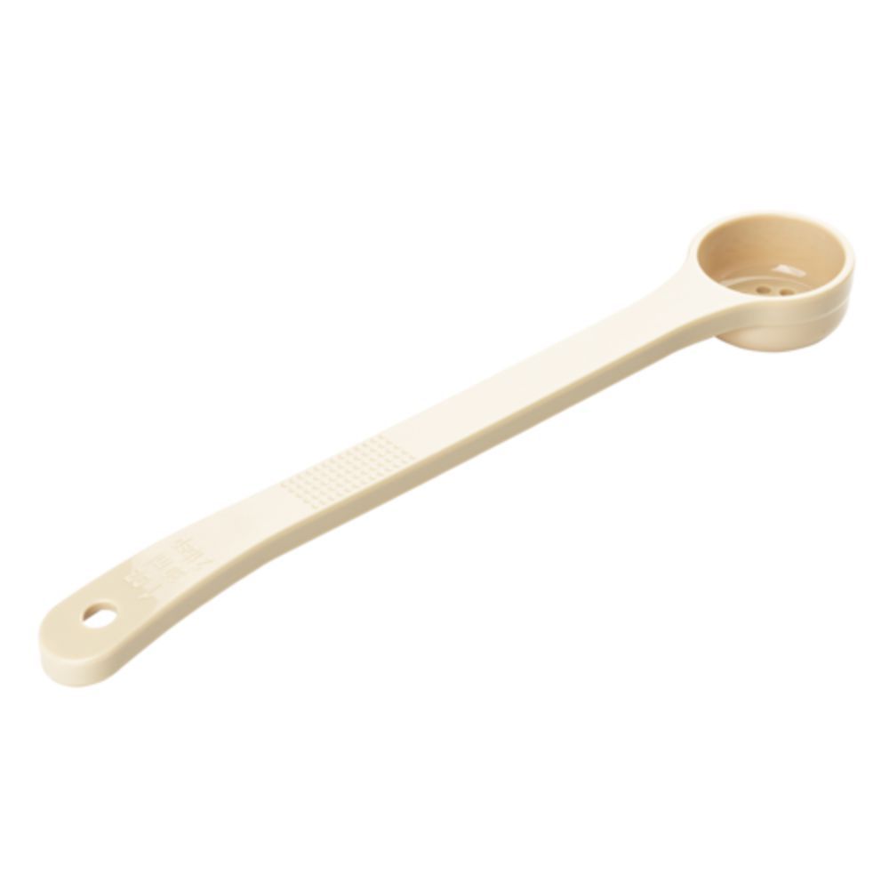 Tablecraft 3 oz Long Handle Perforated Portioning Spoon