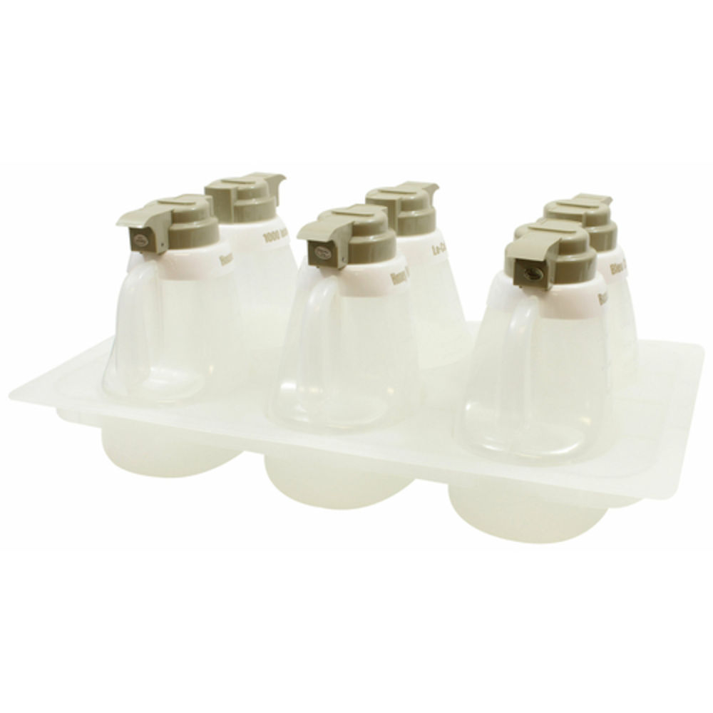 Tablecraft 48 oz Salad Dressing Set, Polypropylene Dispenser with Beige ...
