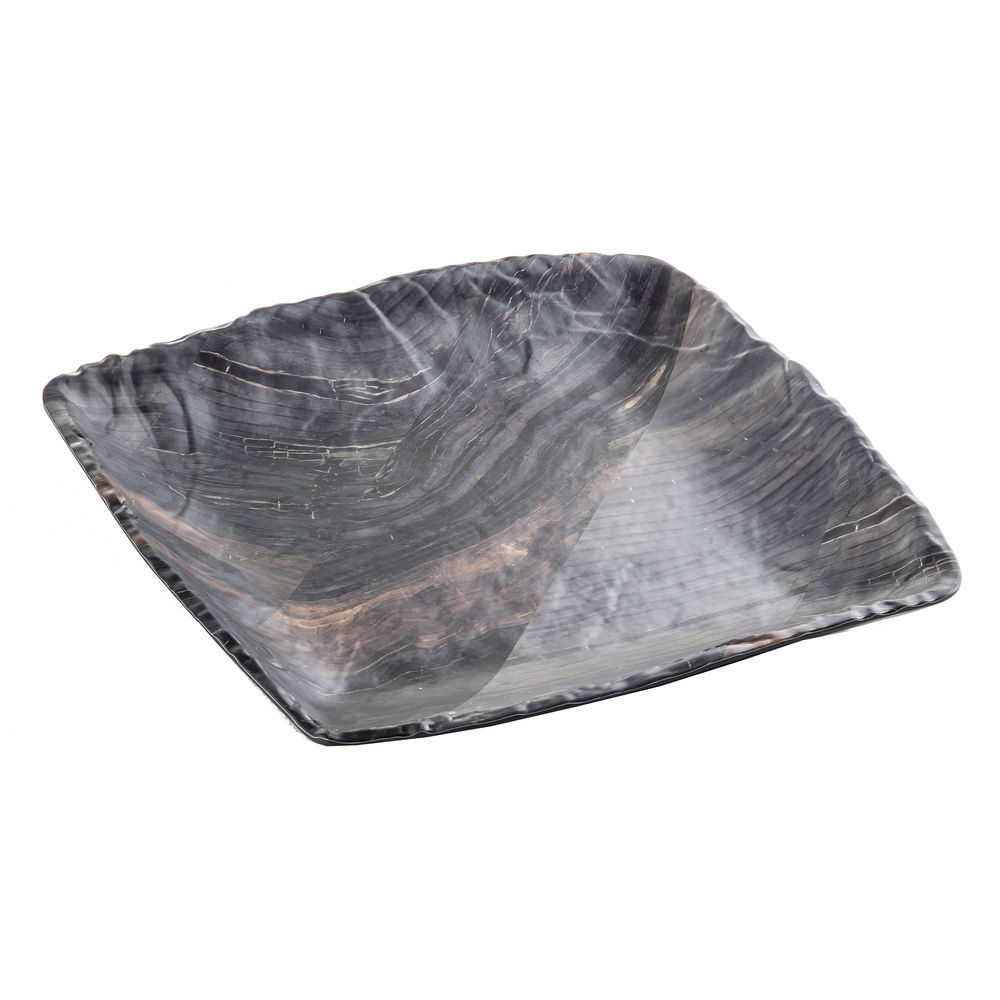 Tablecraft Square Tray, Barnwood Pattern, Melamine, 10" x 9.76"