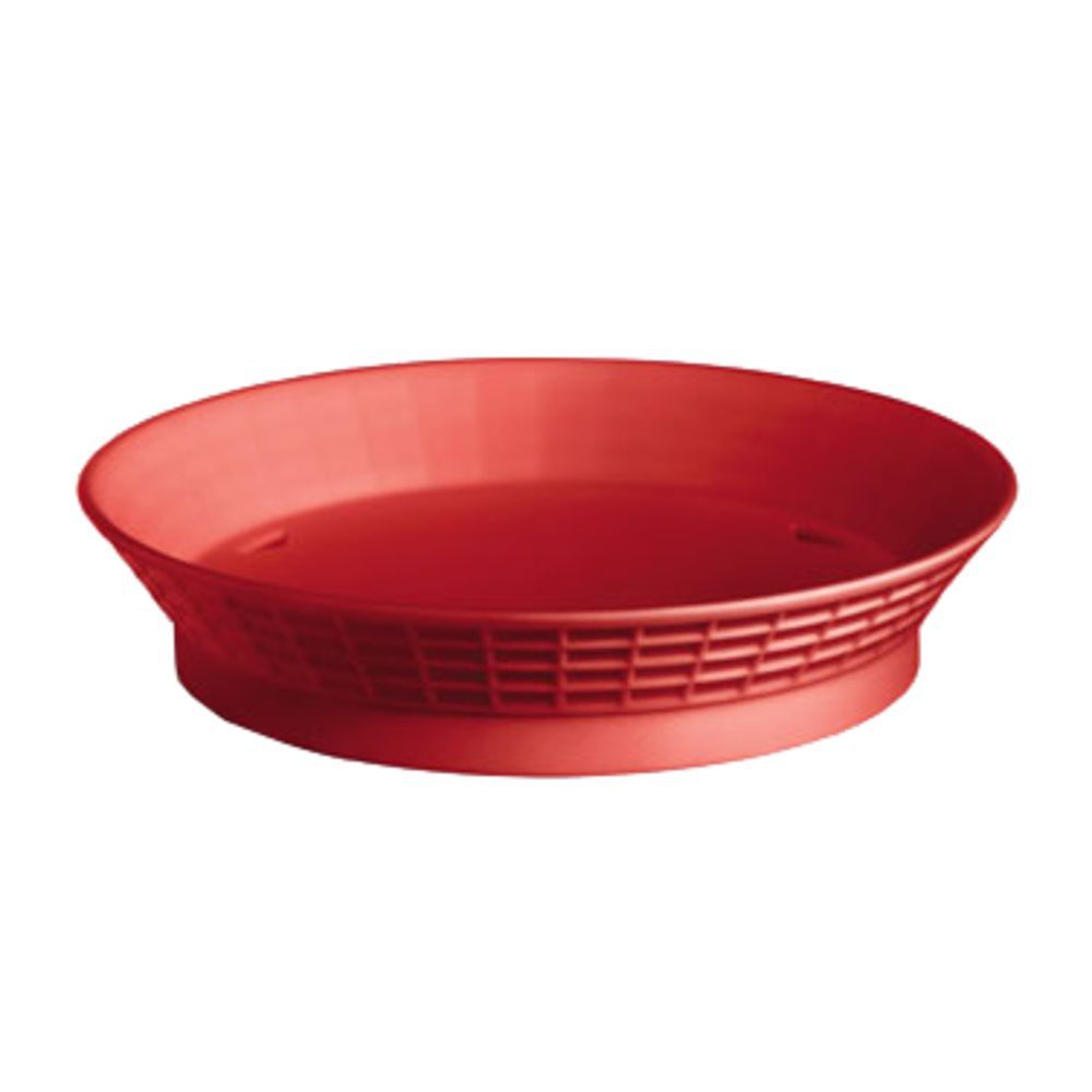 Tablecraft Diner Platter with Base, Polypropylene, Red, 9", NSF - 12 ...
