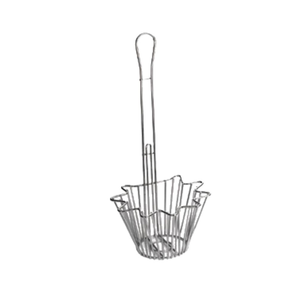 Tablecraft Deep Taco Salad Basket, Chrome Plated Metal