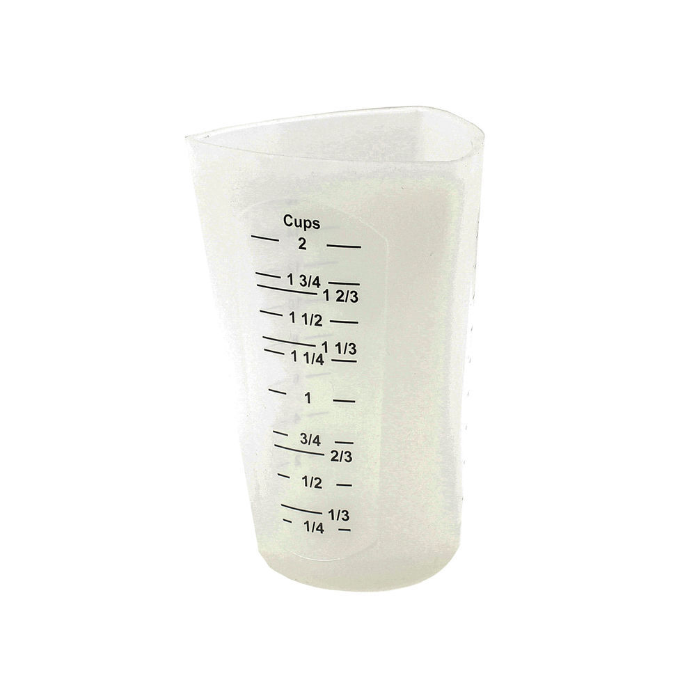 Winco Measuring Cup, 2 qt.- raised external markings in quarts (red ...