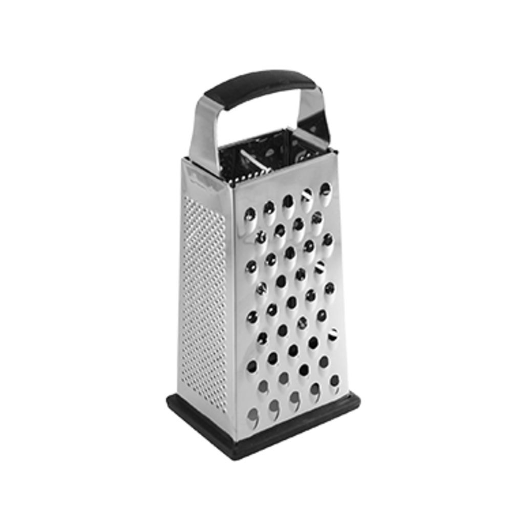 Tablecraft Stainless Steel Square Grater, 4 x 4 x 9"