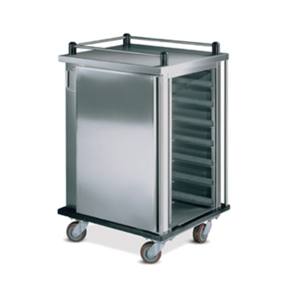 Dinex TQ Economy Tray Delivery Cart, pass thru- (2) door- 1-compartment