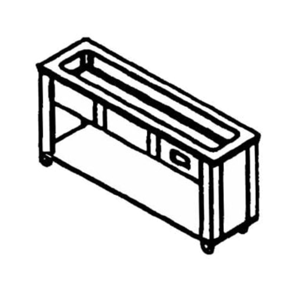 DineXpress Slimline Cold Food Unit, mechanically cooled- (2) 12" x 20 ...