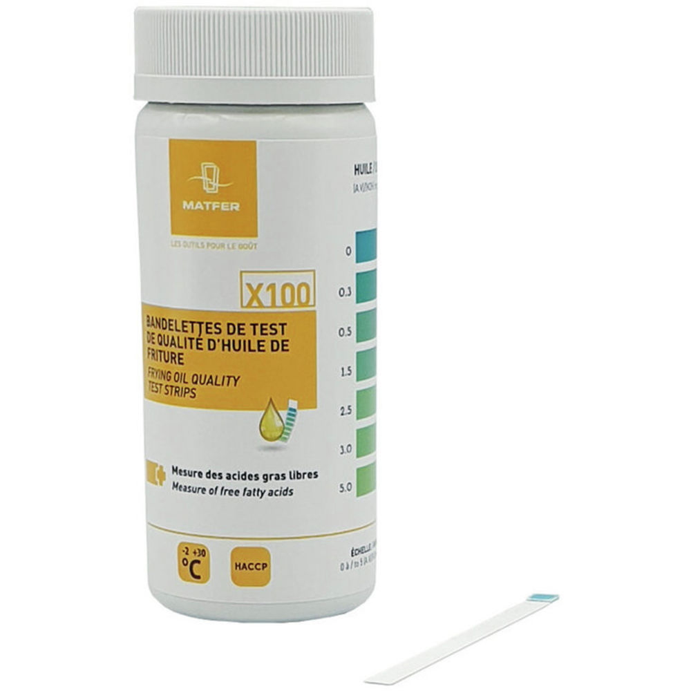 Matfer Bourgeat Frying Oil Test Strips, Box of 100