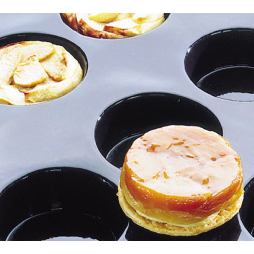 Matfer Bourgeat Demarle Flexipan Origine Tatin Tart Mold Sheet, 4", 12 ...