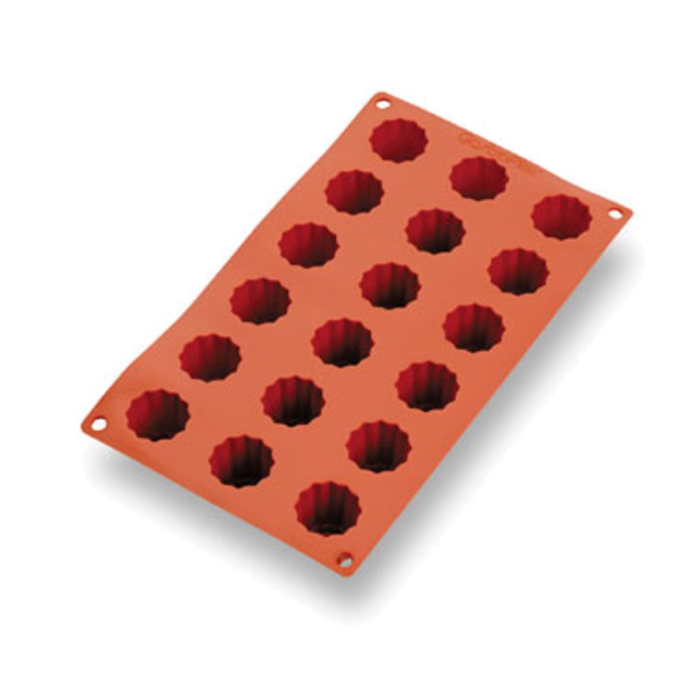 Matfer Bourgeat Gastroflex Mini Cannele Mold, 1 3/8", 18 cavities