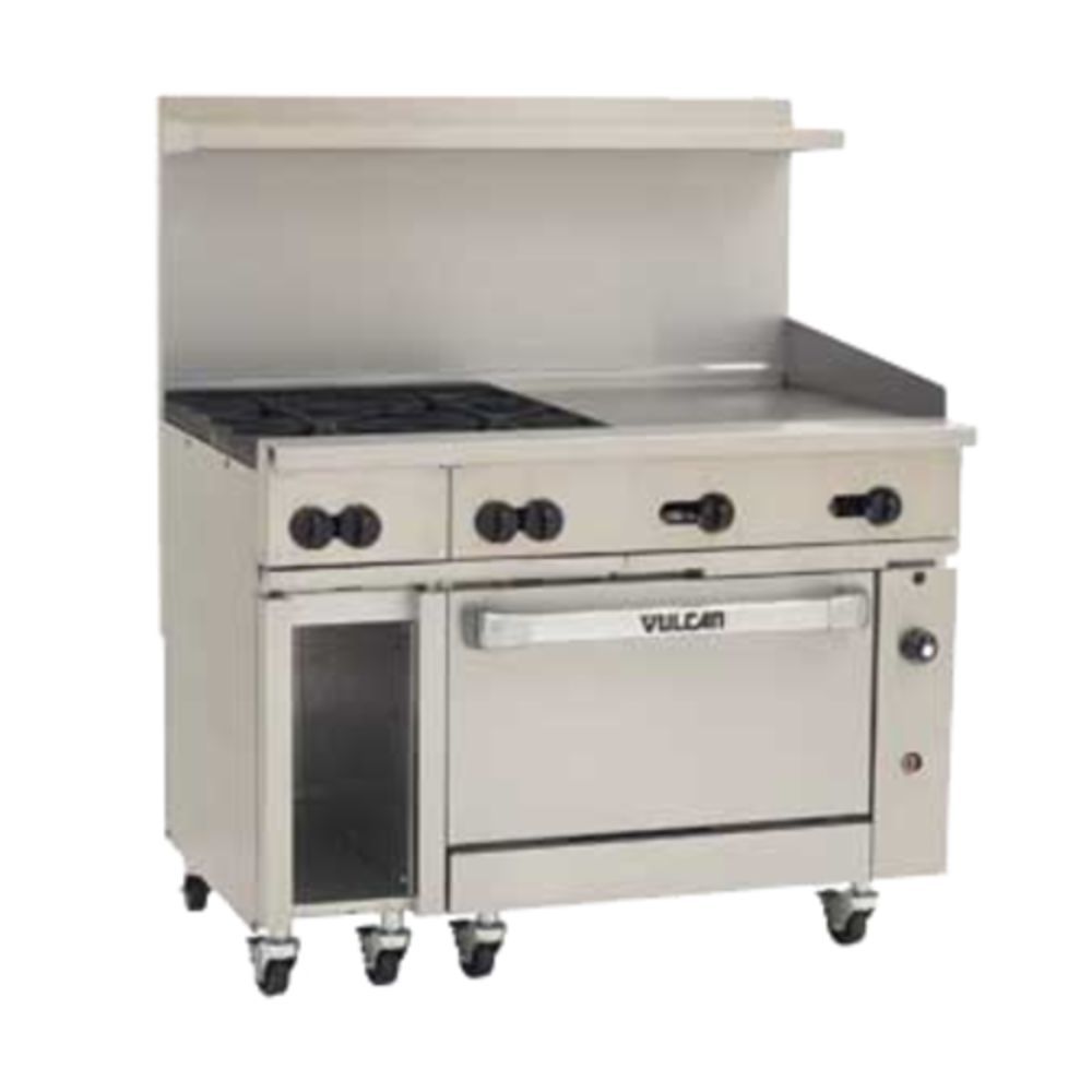 Vulcan Endurance Restaurant Range, Natural gas 48" (4) 30,000 BTU ...