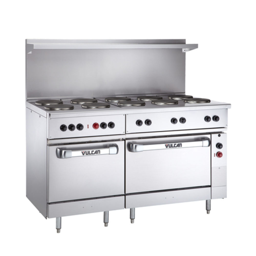 Vulcan Restaurant Range, electric 60" (5) hot tops thermostatic controls