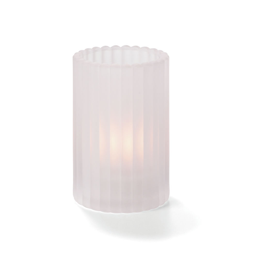 Hollowick SATIN CRYSTAL VERTICAL ROD CYLINDER LAMP