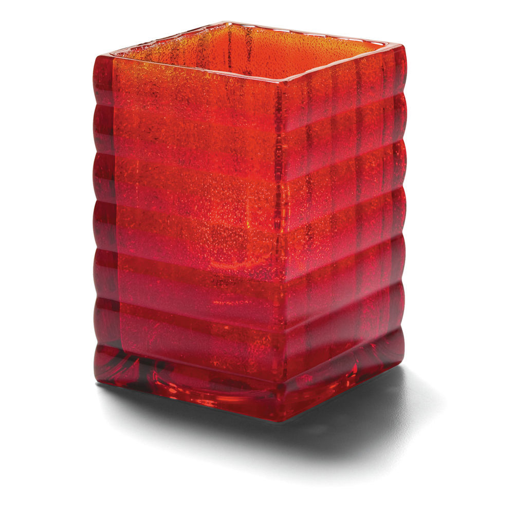 Hollowick RUBY JEWEL OPTIC BLOCK GLASS LAMP