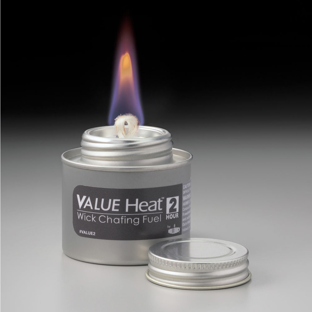 Hollowick Value Heat 2 HR Screw Top Liquid Wick Chafing Fuel 48/CS