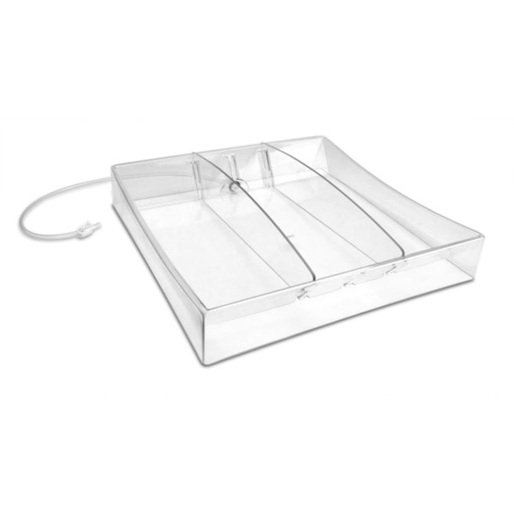 Delfin Divisible Ice Tray divisible petg semi-gloss-24 x 24 x 4 Clear