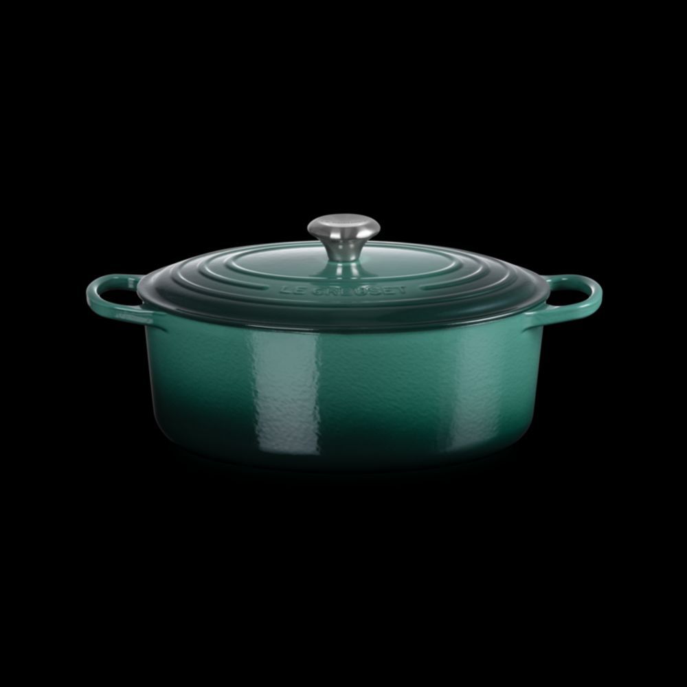 Le Creuset Signature Dutch Oven, oval, 6.75 qt., 12"W, includes lid ...