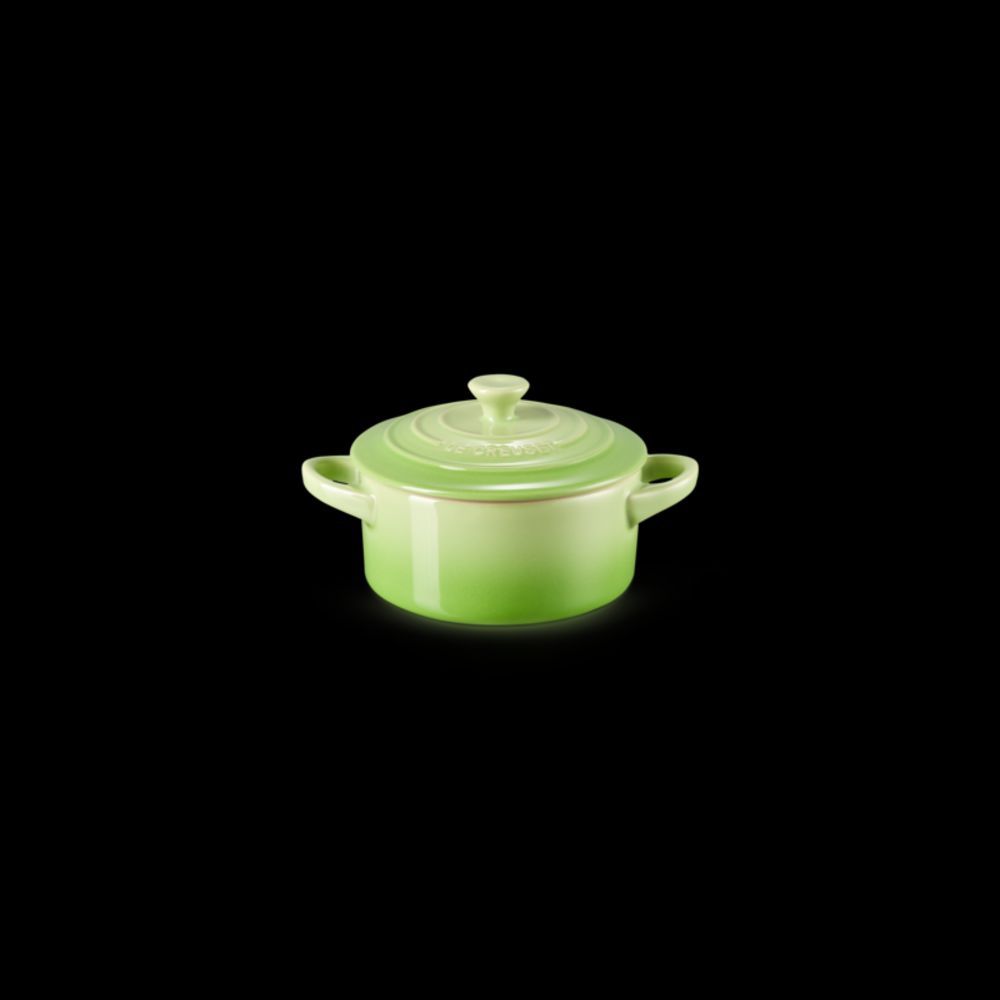 Le Creuset Mini Cocotte, round, 8 oz., includes matching lid, stoneware ...