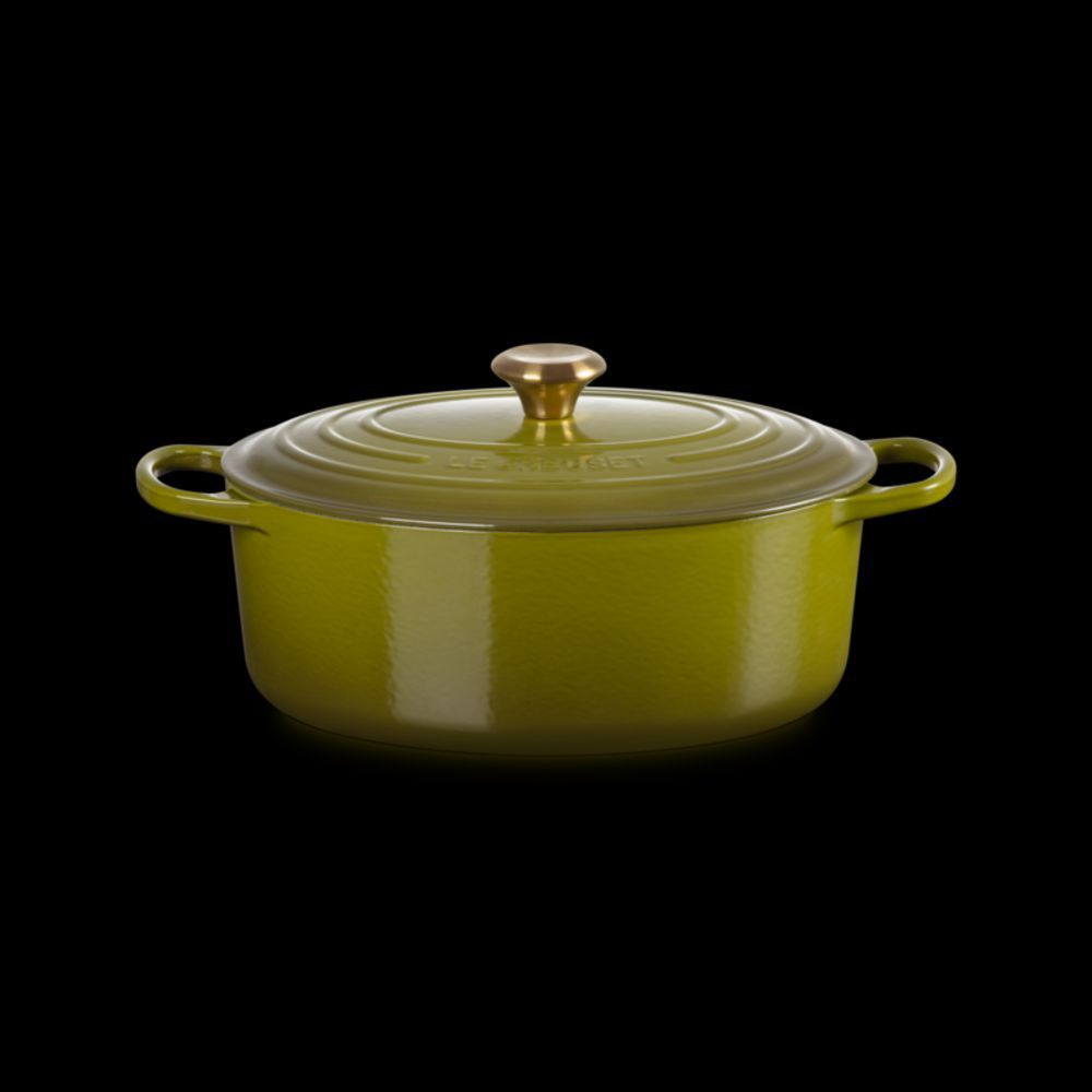 Le Creuset Signature Dutch Oven, oval, 6.75 qt., 12"W, includes lid ...