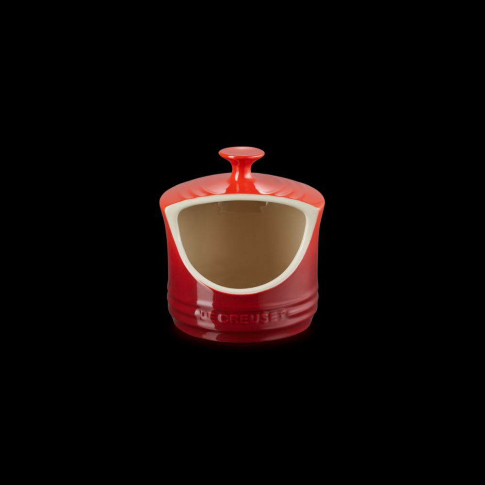 Le Creuset Salt Crock, 10 oz., stoneware, Cerise