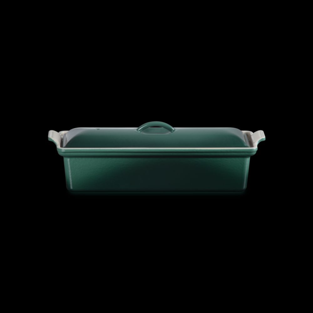 Le Creuset Traditional Pate Terrine, rectangular, 2 qt., 12" x 4-1/4" x ...