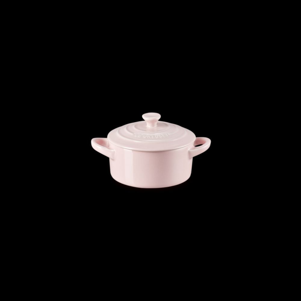 Le Creuset Mini Cocotte, round, 8 oz., includes matching lid, stoneware ...