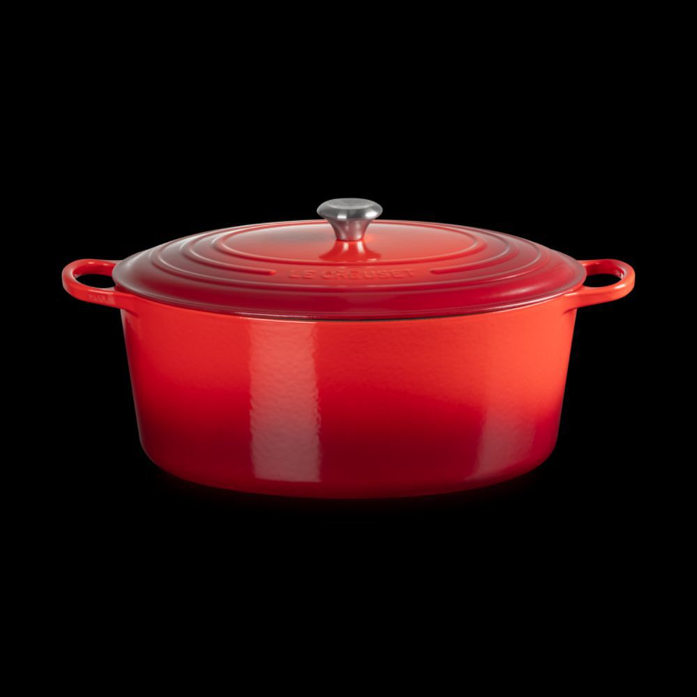 Le Creuset Signature Dutch Oven, oval, 15.5 qt., 15"W, includes lid ...