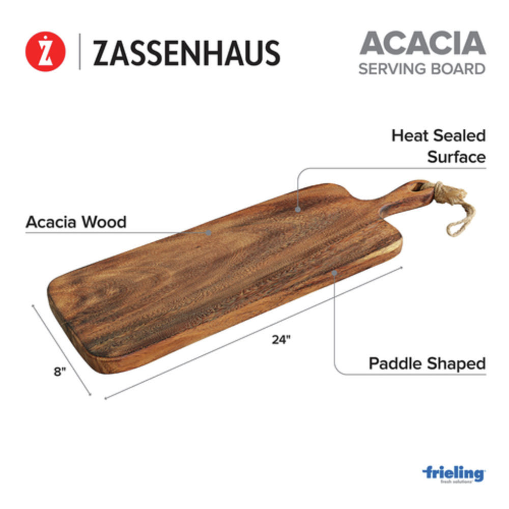 Frieling Zassenhaus Paddle Serving Board, Acacia wood