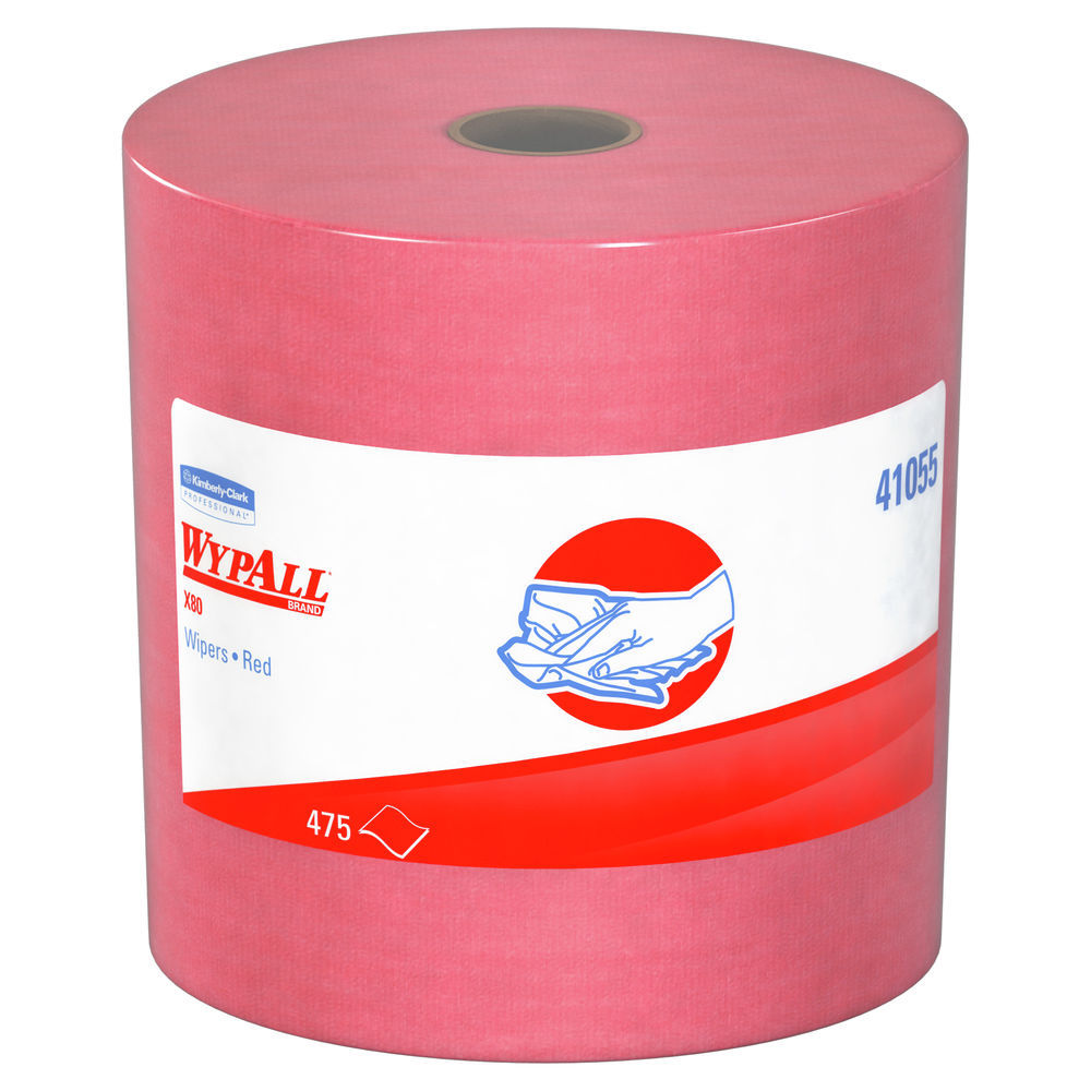 Kimberly Clark WYPALL X80 Wipers Jumbo Roll - Blue 12.5" x 13.4" 475 ...