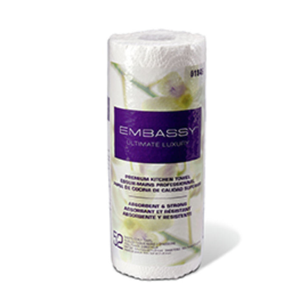 Kruger Embassy Premium Kitchen Roll Towel - 2ply 10.9" x 10.8" 52 Sheet ...