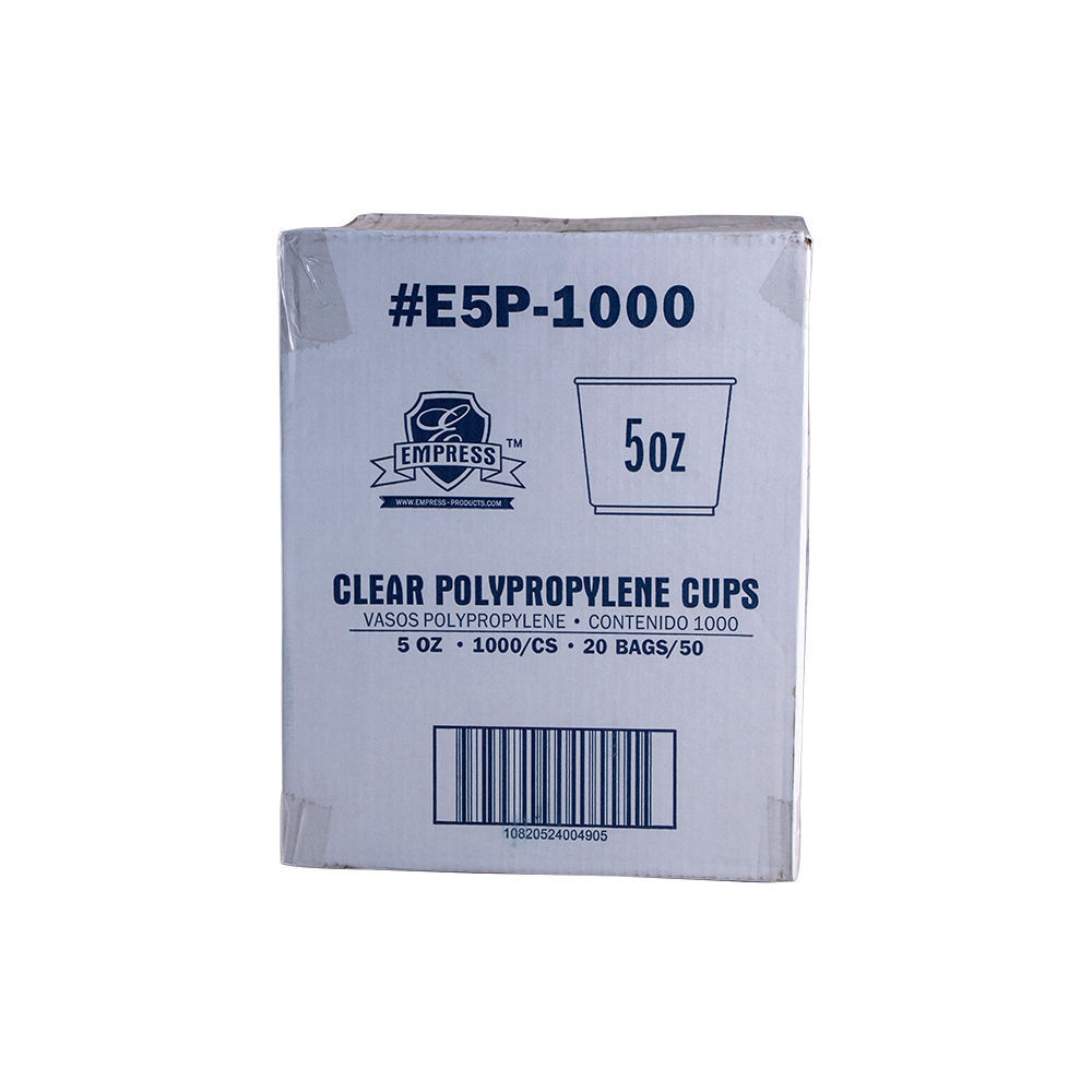 Empress Polypro Cup - 5oz Clear, 20 / 50