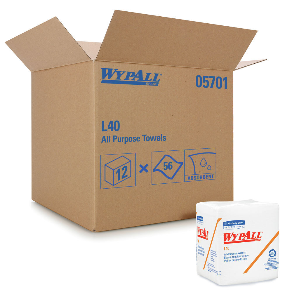 Kimberly Clark WYPALL X80 Wipers Jumbo Roll - Blue 12.5" x 13.4" 475 ...