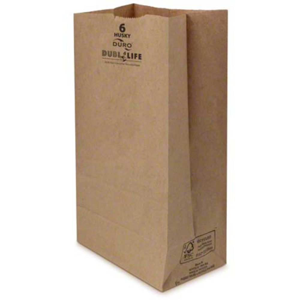 Duro 8# Husky 50# Basis SOS Bag Kraft 6.13" X 4.13" X 12.44" - pack ...