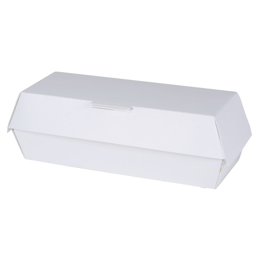 Southern Champio Paperboard Hot Dog Clamshell - White 6.13" X 2.13" X 2 ...