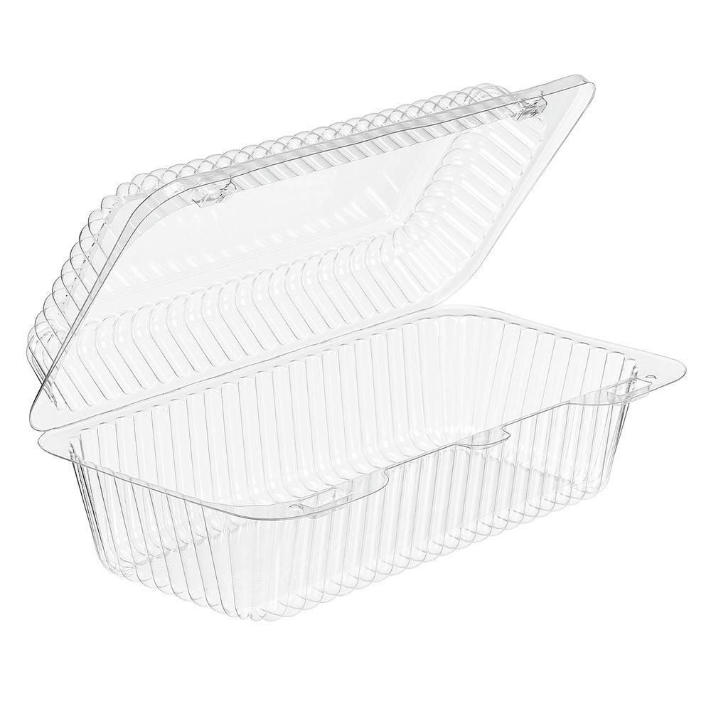 Inline Plastics TSSWR SAFE-T-FRESH HINGED SANDWICH WRAP CONTAINER TAMPER EVIDENT PET CLEAR ...