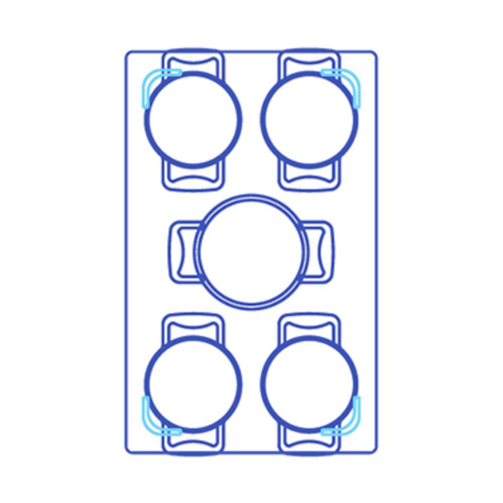 Professional Bakeware by Tablecraft Stainless Steel Template, 13-1/2" x ...