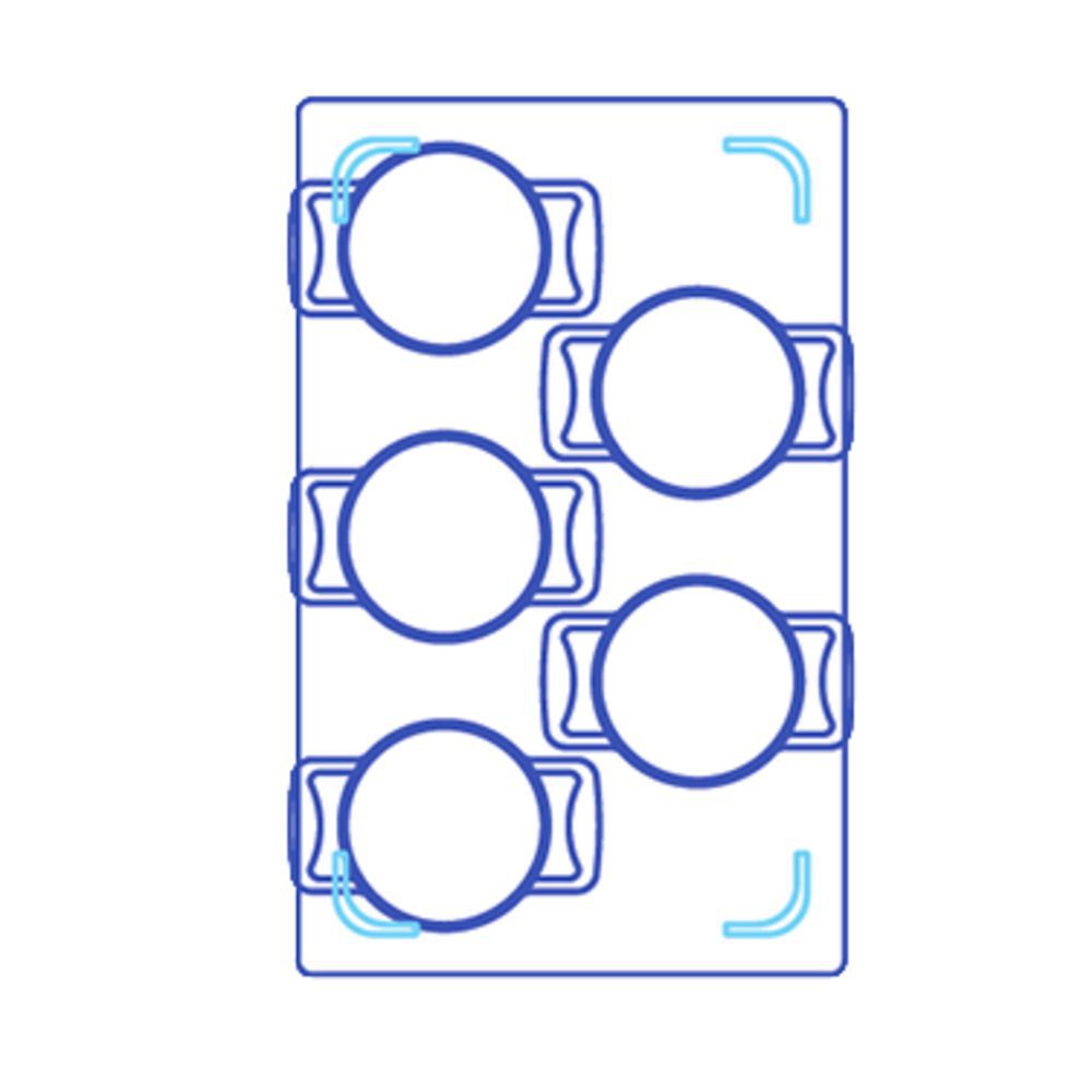Professional Bakeware by Tablecraft Stainless Steel Template, 13-1/2" x ...