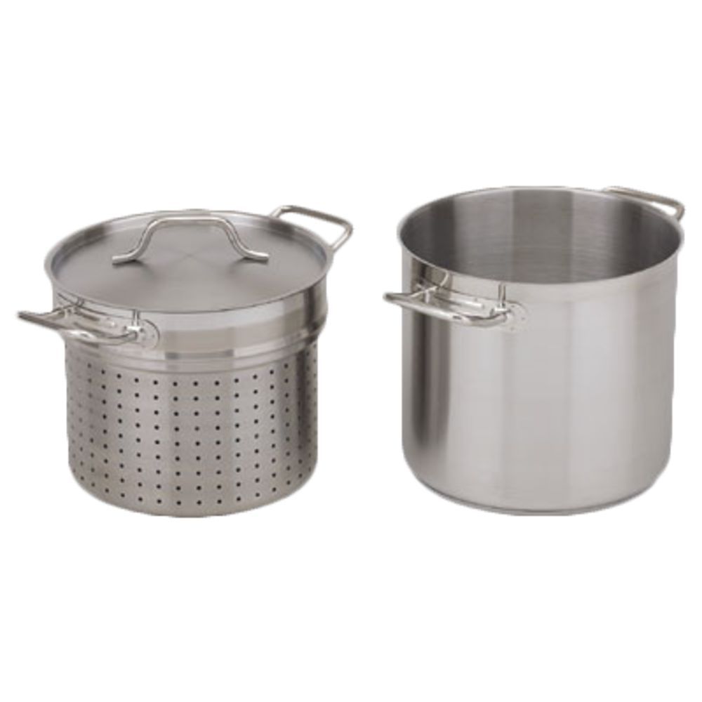 Winco Steamer/Pasta Cooker, 20 qt.- 11-7/8" dia. x 11-1/2"H