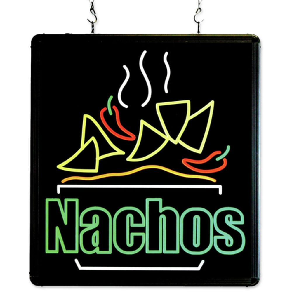 Winco Benchmark Ultra-Brite Sign - Nachos, 120v