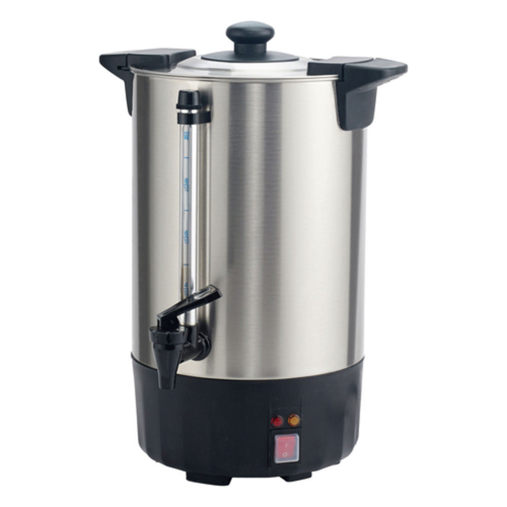 Winco Commercial 50-Cup (8L) Stainless Steel Water Boiler, 110-120V, 1300W