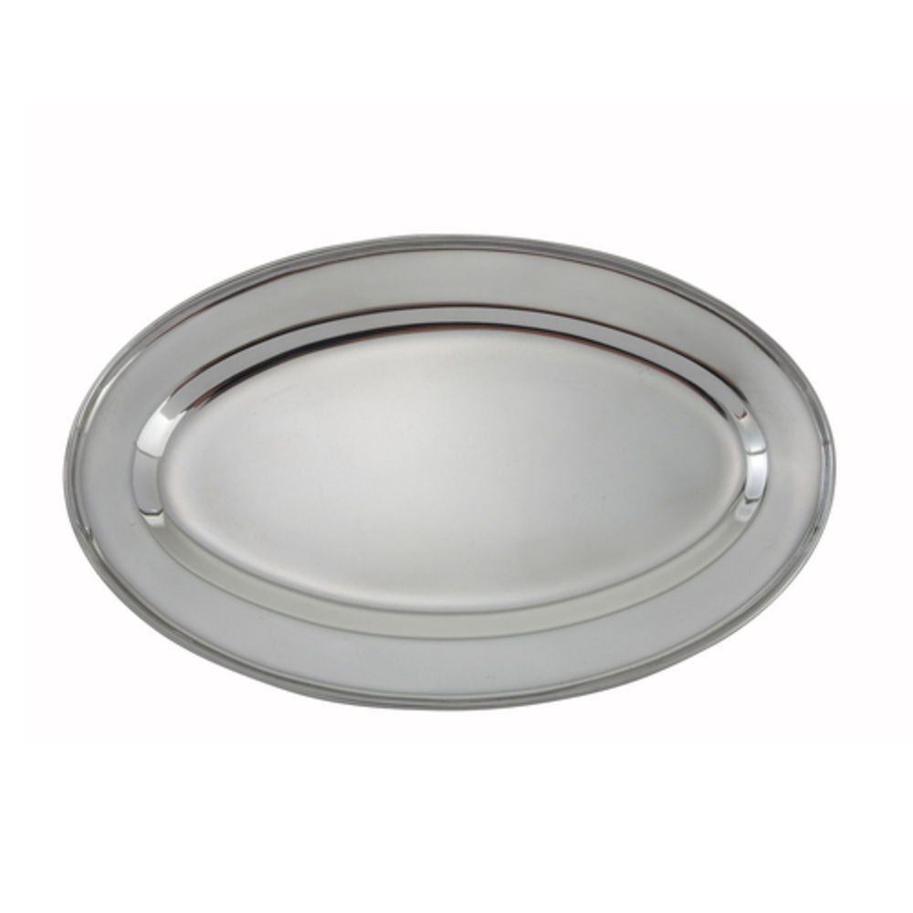 Winco Serving Platter, Oval, 16"x 10-1/4", S/S
