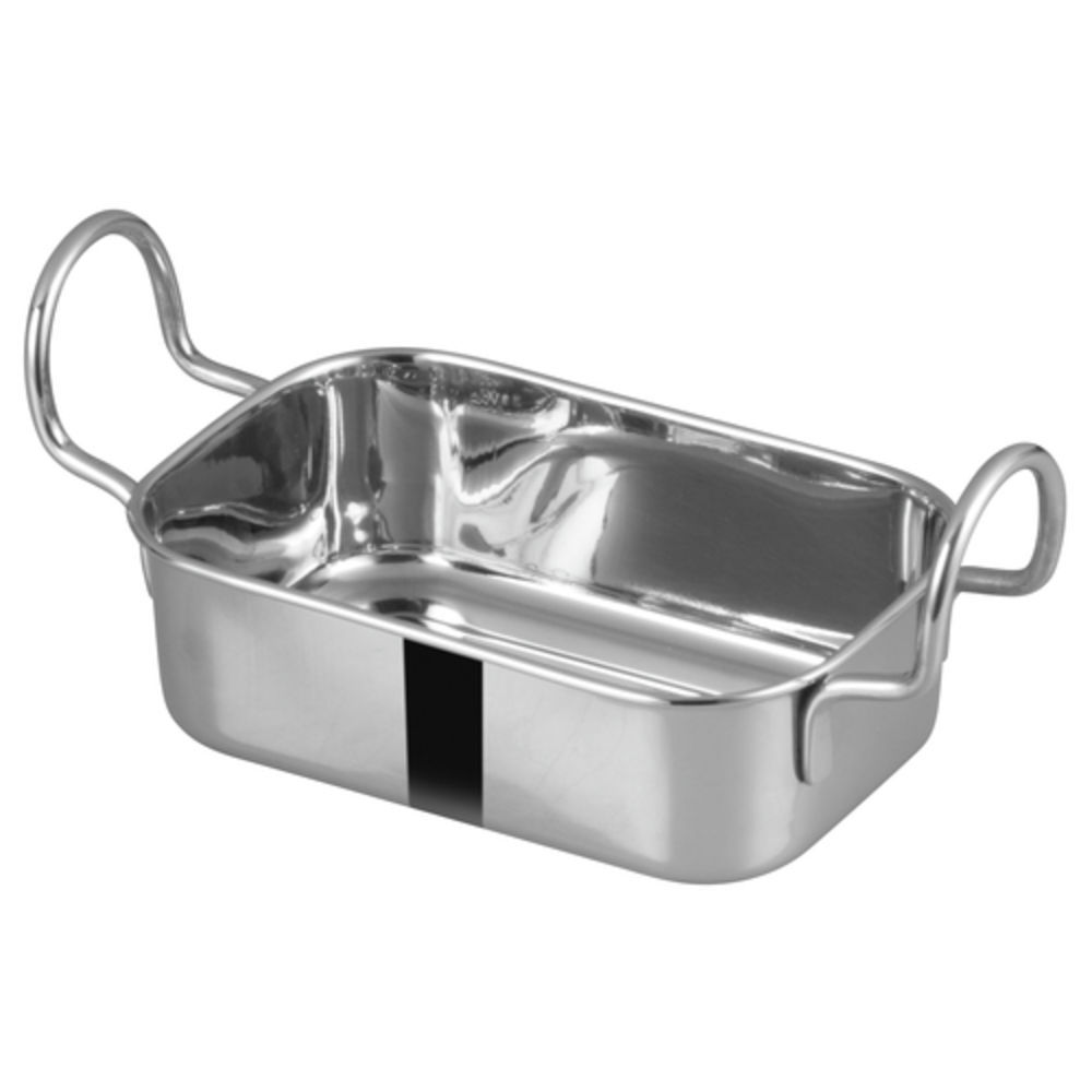 Winco Mini Roasting Pan, 5-3/4"L x 3-3/4"W, Stainless Steel
