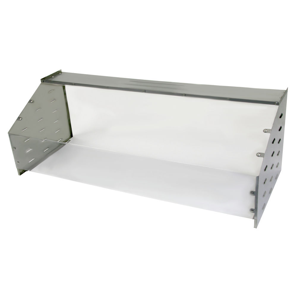 Cadco Sneeze Guard for 2-Bay/ 4 Pan CBC-HH Series MobileServ Junior Carts