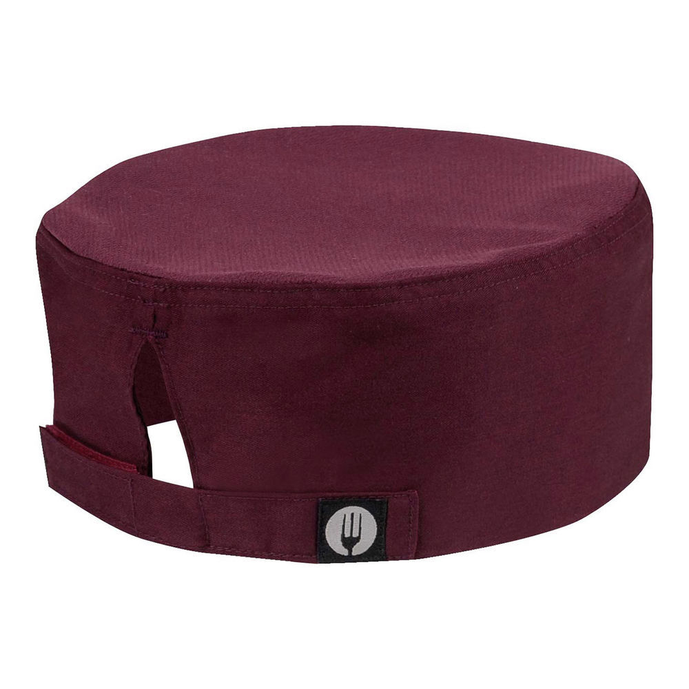 ChefWorks Beanie Cool Vent mesh top-merlot