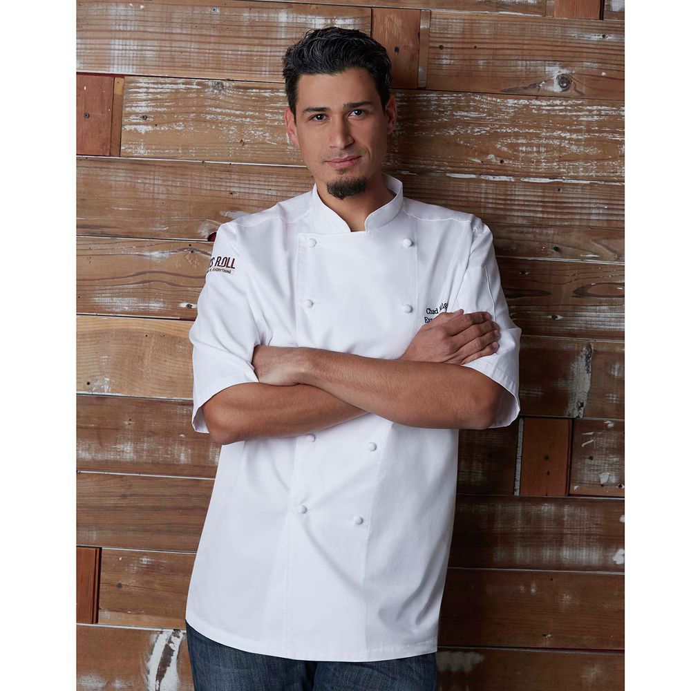 ChefWorks Capri Premium Cotton Chef Coat - 48