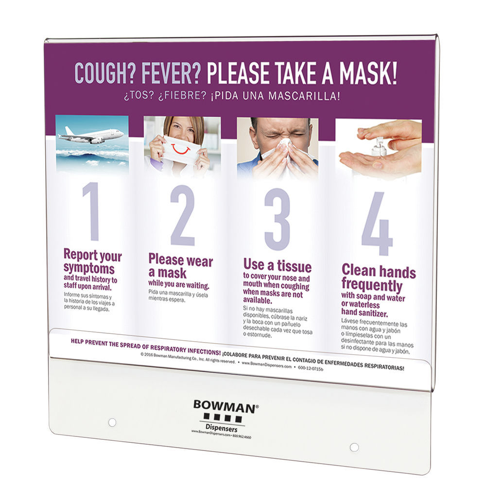 Bowman Dispensers Sign Holder - Horizontal